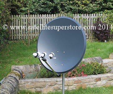Twin LNB satellite system dish options. Add a satellite dish to your ...