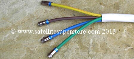 Satellite cable. Coax, Made to measure satellite cables. Webro WF100 ...