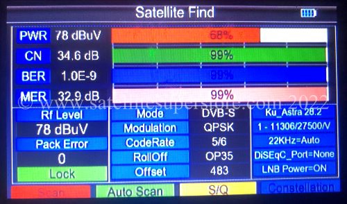 Satellite finder meters UK. Primesat PR8000, SF700, STF9000, SF500 ...