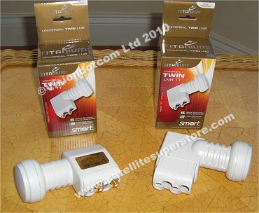 Twin LNBs. Titanium Twin output LNBs, C120 twin LNB, Inverto Black Pro ...