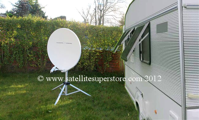 Automatic satellite dishes for motorhomes. Maxview Mark 2 B2590 crank ...